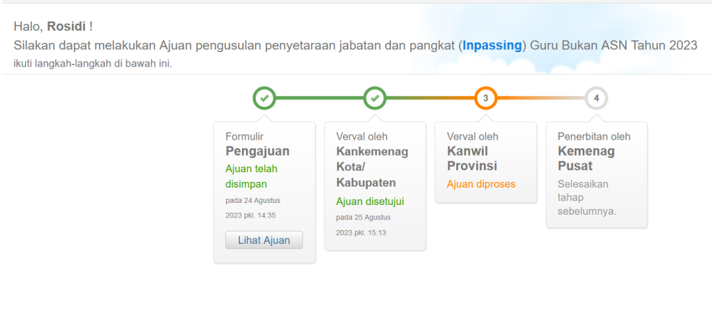 [SIMPATIKA] Ajuan Pengusulan Penyetaraan Jabatan dan Pangkat (Inpassing ...