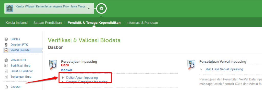 [SIMPATIKA] Verval Pengajuan Penyetaraan Jabatan dan Pangkat (Inpassing ...
